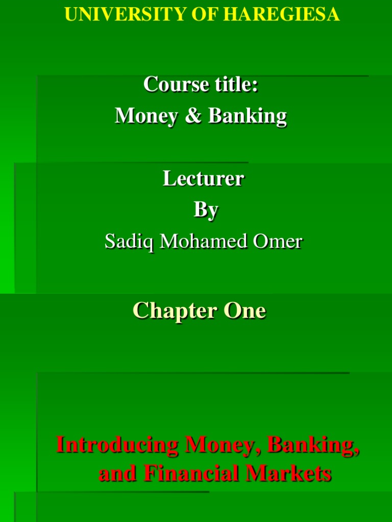 Money & Banking | PDF | Money | Financial Markets