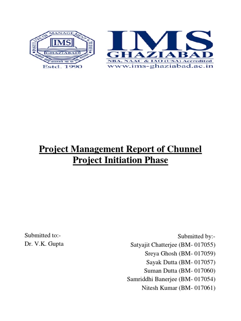 Chunnel Project Initiation Phase | PDF | Risk Management | Project ...