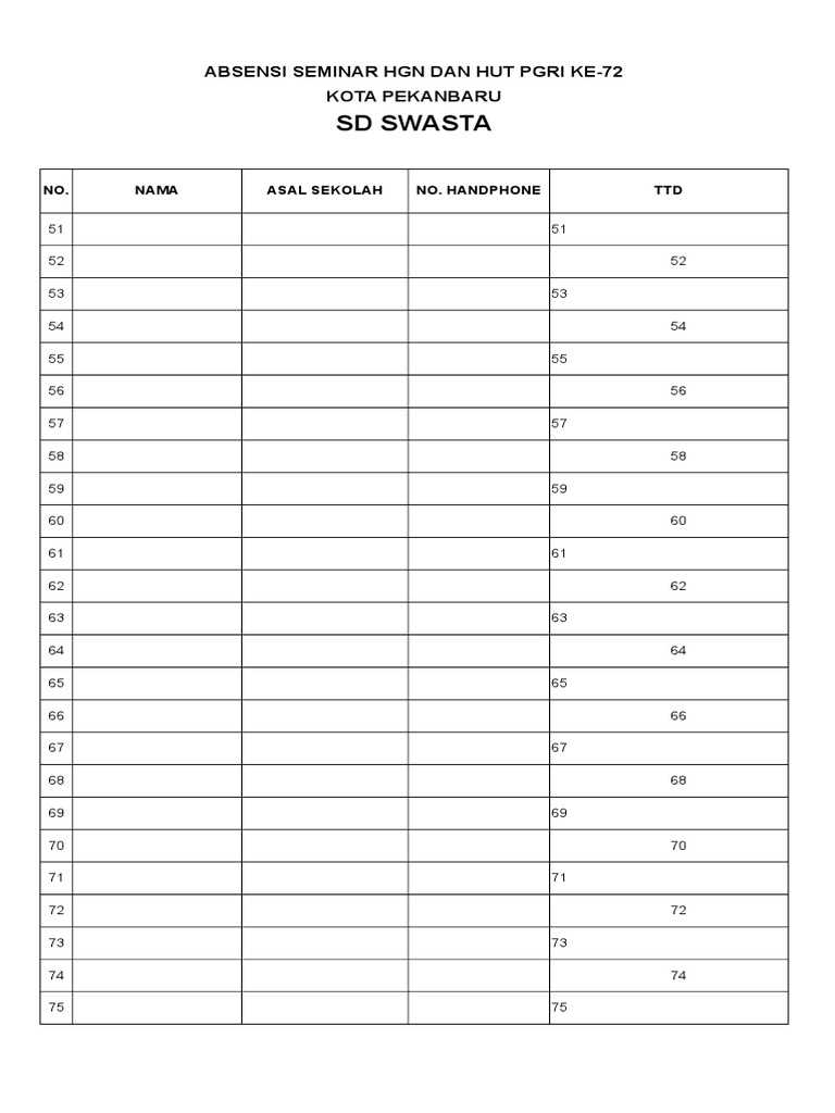Absen Seminar | PDF