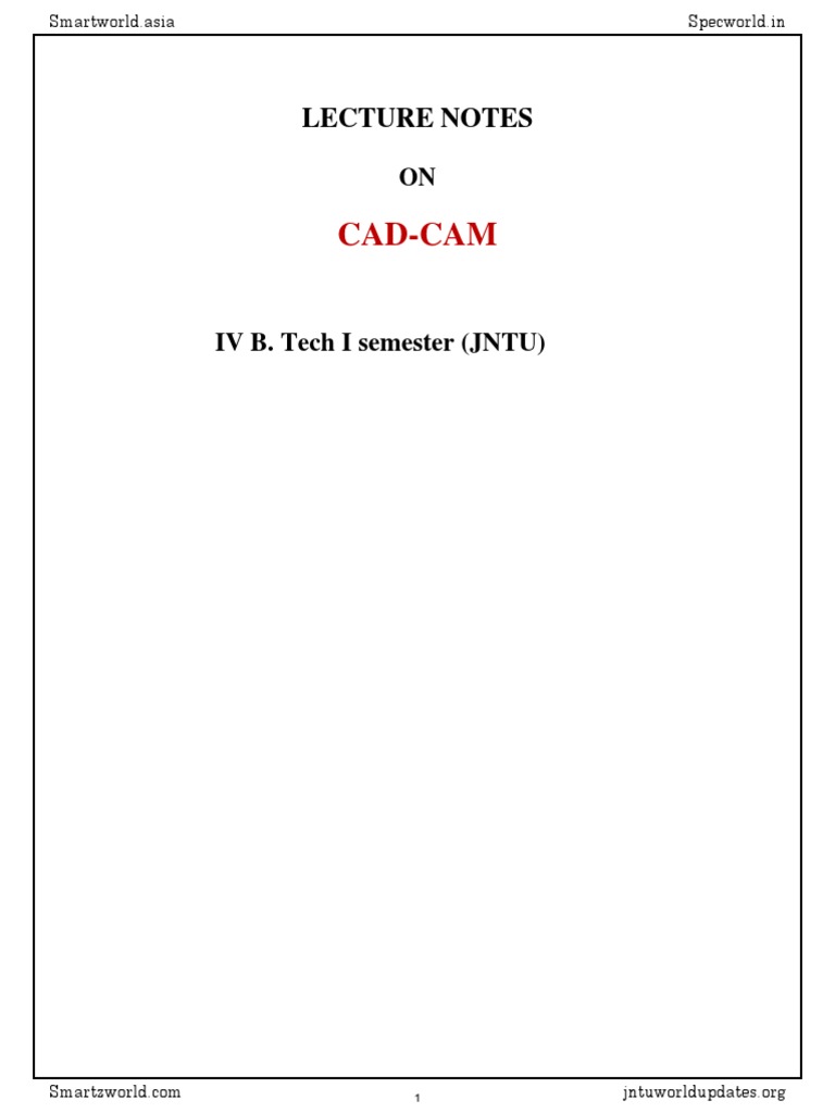 Cad Cam | PDF | Numerical Control | Computer Aided Design