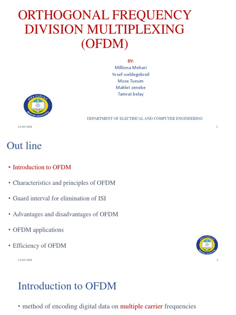 Multi Carrier Modulation Pdf Orthogonal Frequency Division