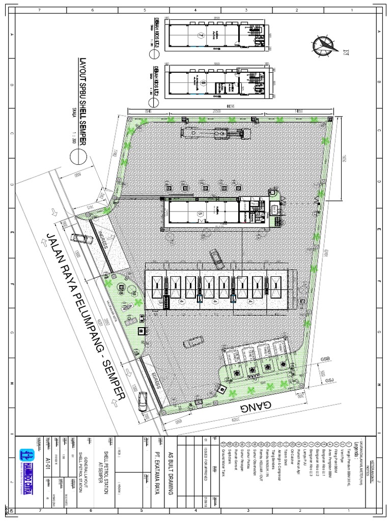 A1.01 Layout Spbu Shell Semper | PDF