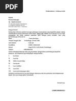 contoh format surat rekomendasi LPDP | PDF