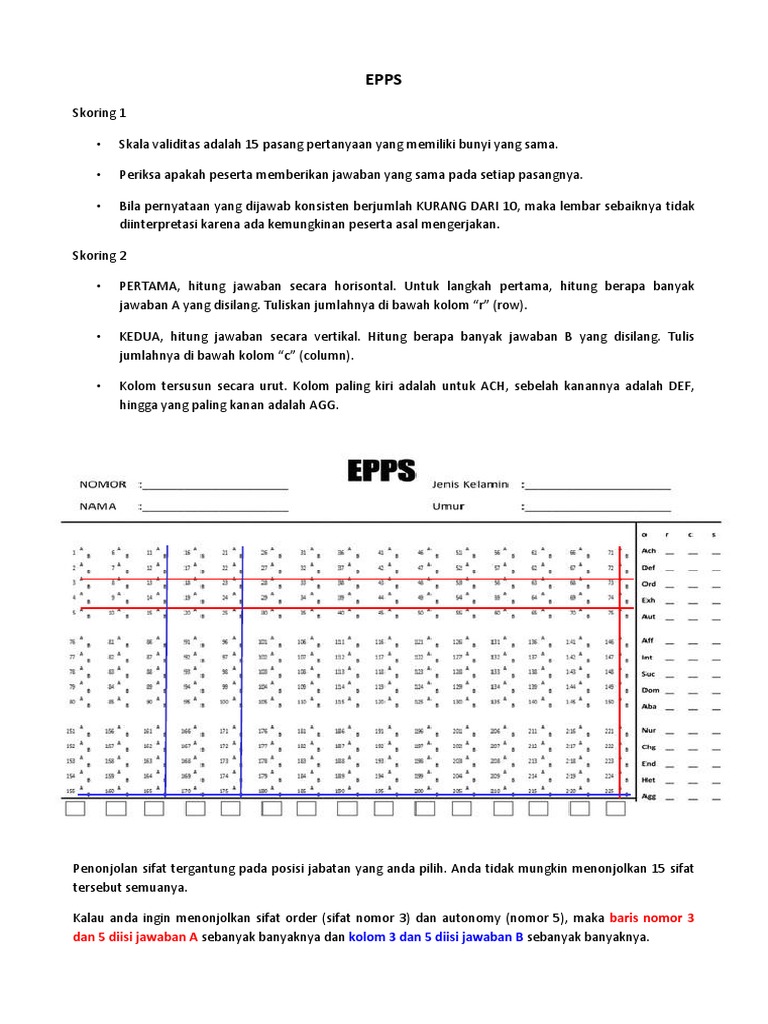 Tes Epps PDF | PDF