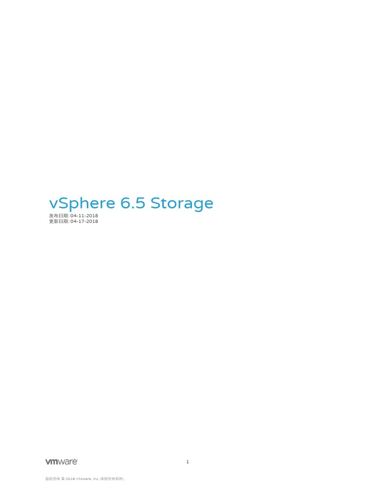 VSphere 6.5 Storage | PDF | Virtual Machine | File System