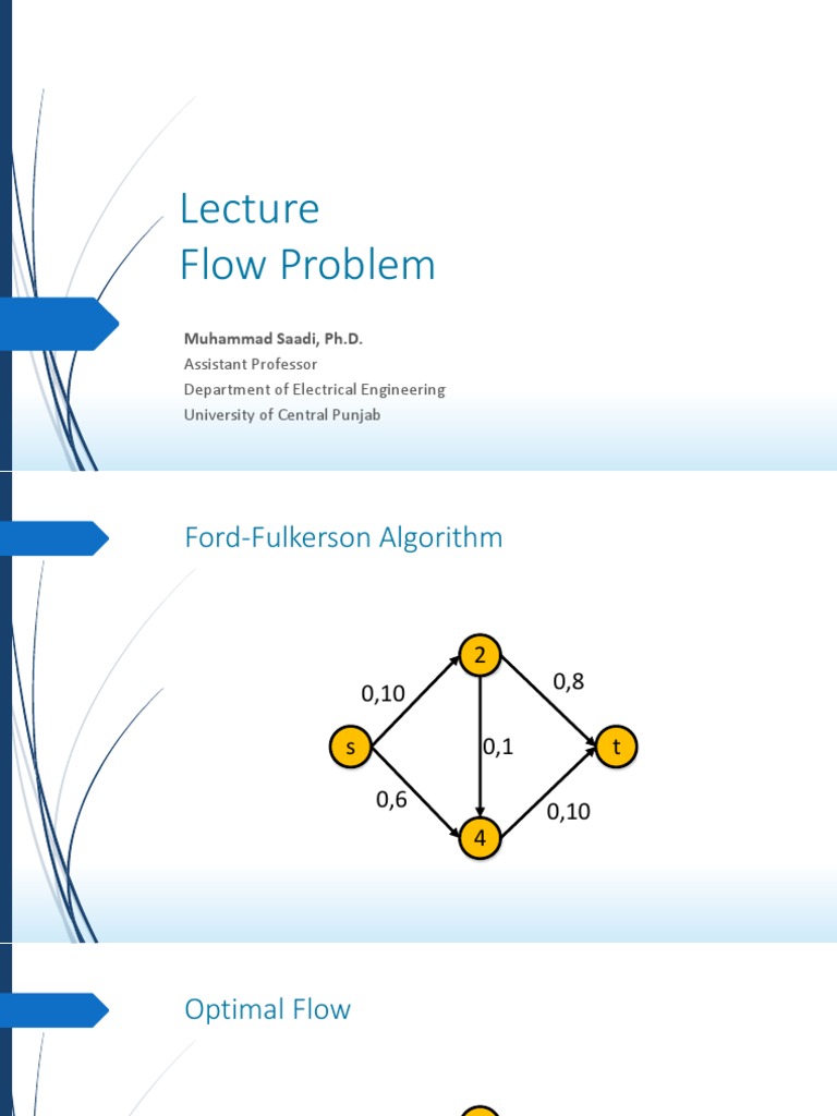 Lecture 7 - Flow Problem