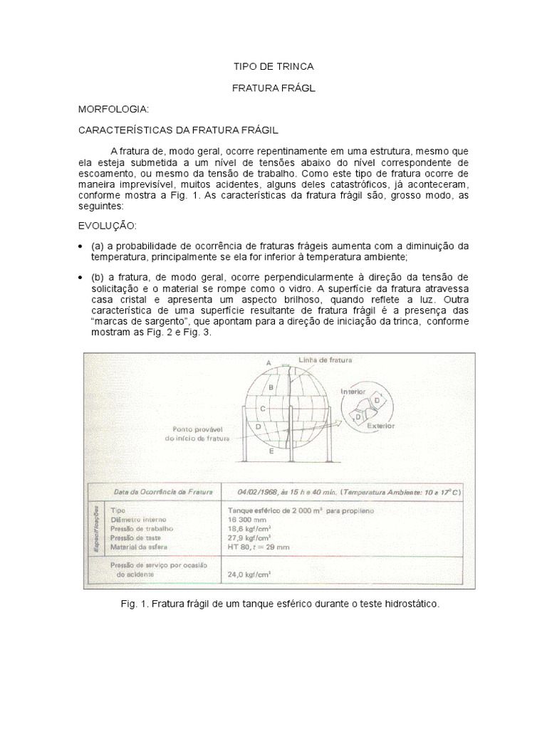 Fratura Frágil | PDF | Aço | Estresse (Mecânica)