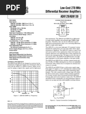 Ad8130 datasheet in english