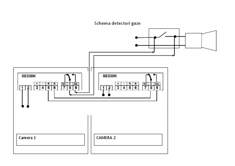 Schema Detectori Gaze: Cameră 1 & 2 | PDF