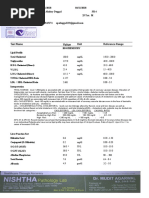 Lal Pathlabs Report | PDF | Medical Specialties | Blood