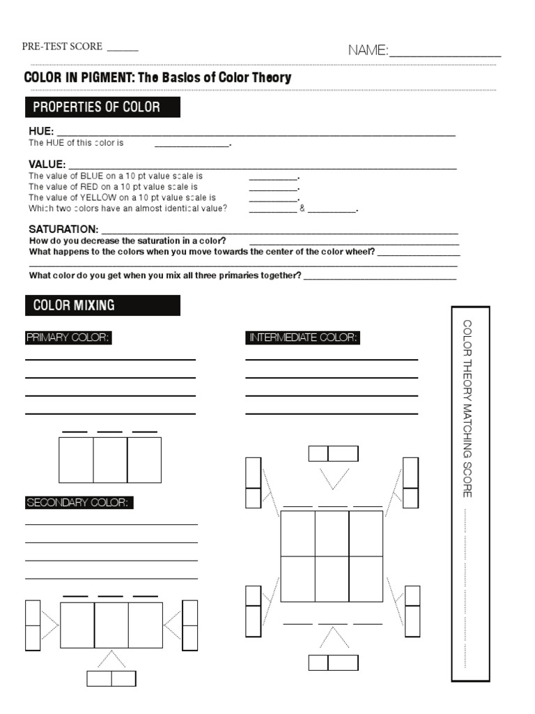 Color Theory Notes Handout | PDF | Imaging | Graphic Design
