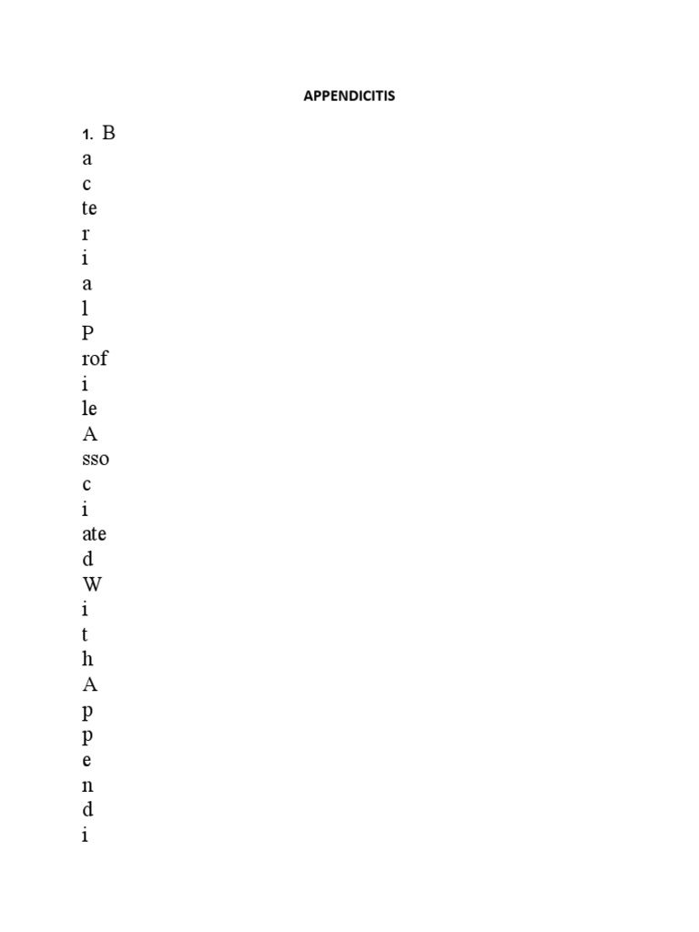 Appendicitis | PDF