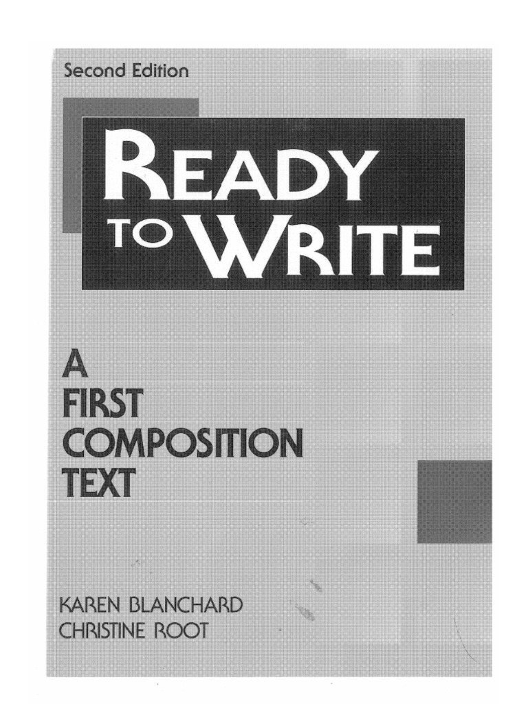 Ready To Write | PDF | Paragraph | Proofreading