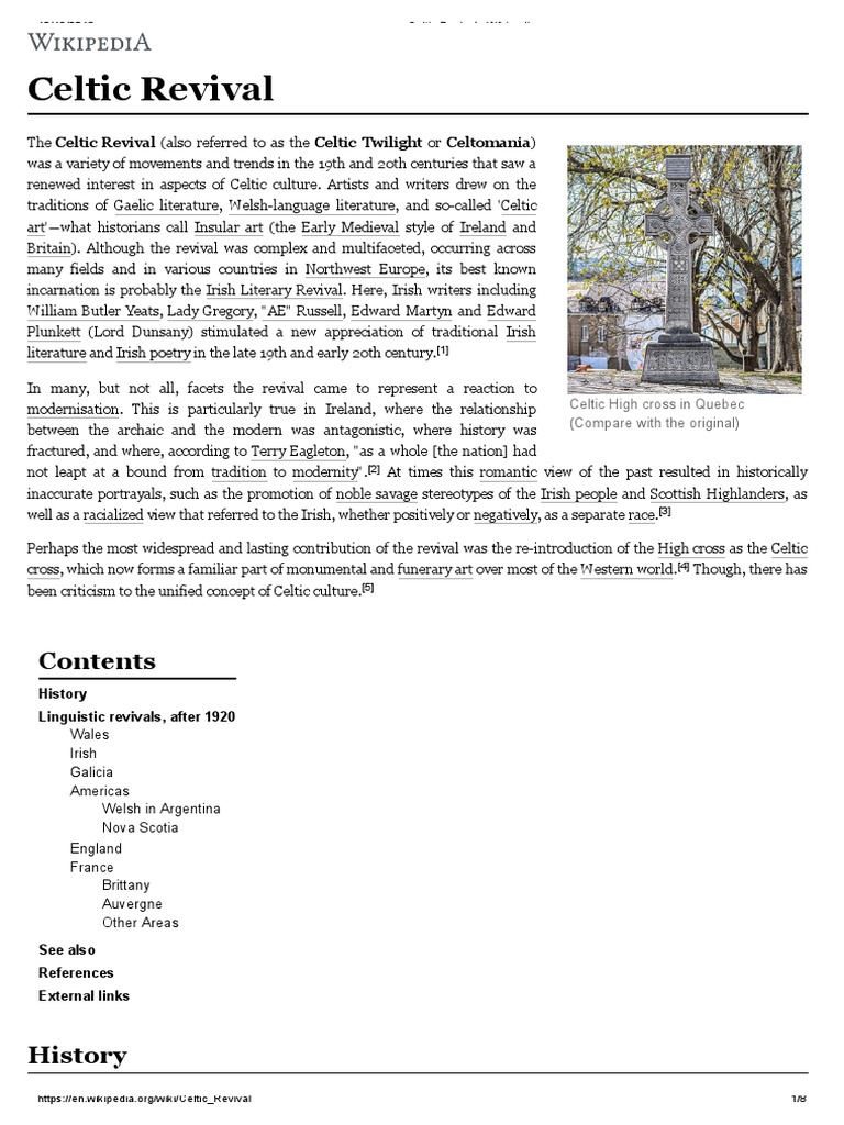 Celtic Revival - Wikipedia | PDF | Celts