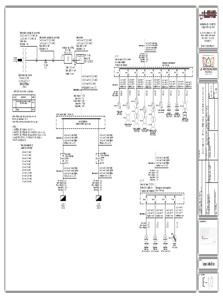 Diagrama Unifilar Bodega Fruteria Michoacana REV2-IE - 01 PDF | PDF