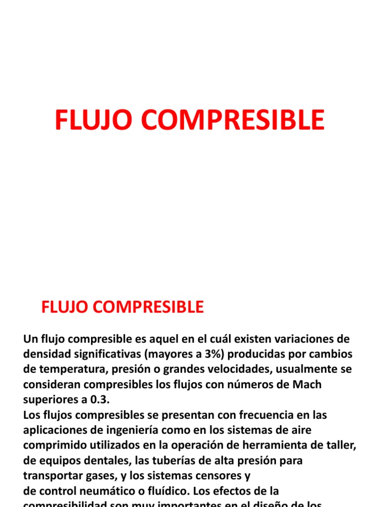 FLUJO COMPRESIBLE (1) | Entropía | Gases