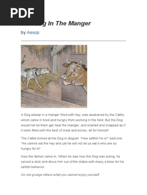 A Dog In The Manger Meaning And Sentence
