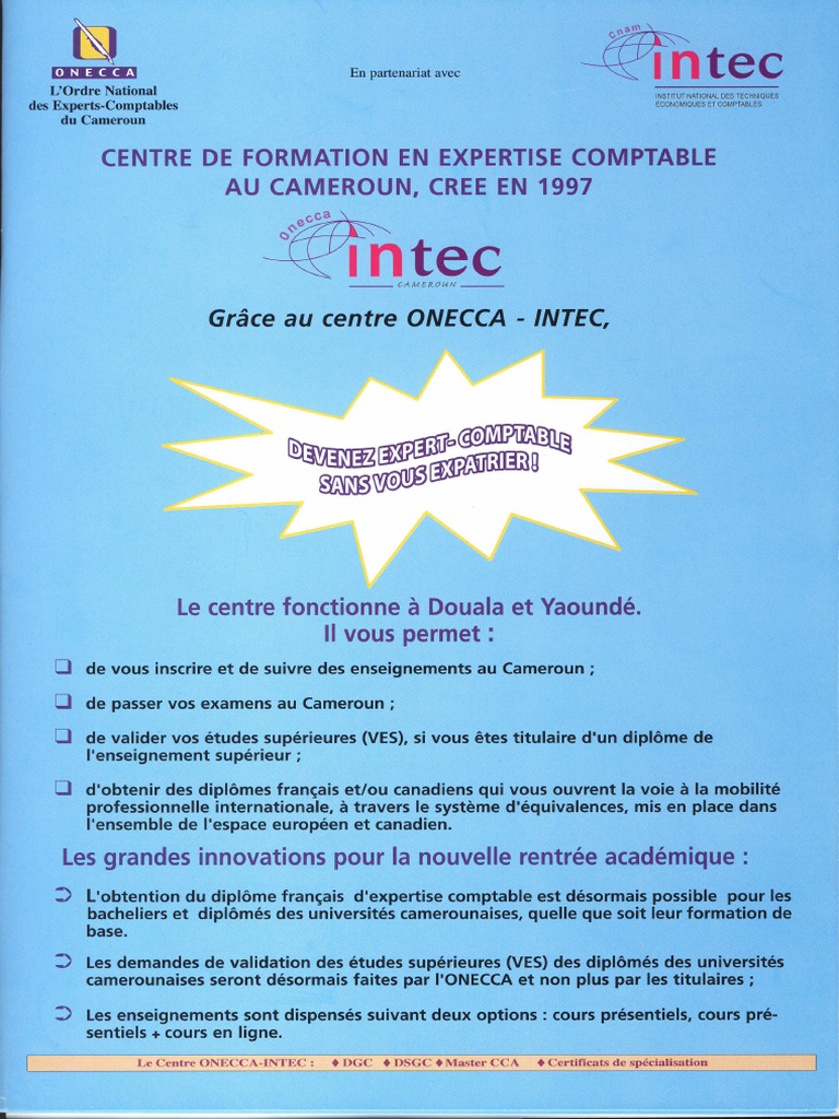 Plaquette Intec PDF | PDF | Qualifications | Secteurs du service