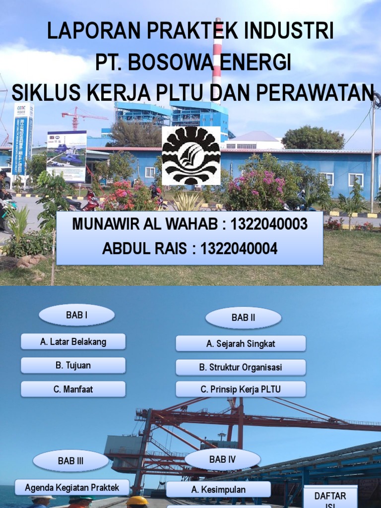 Siklus Kerja PLTU Bosowa Energi | PDF