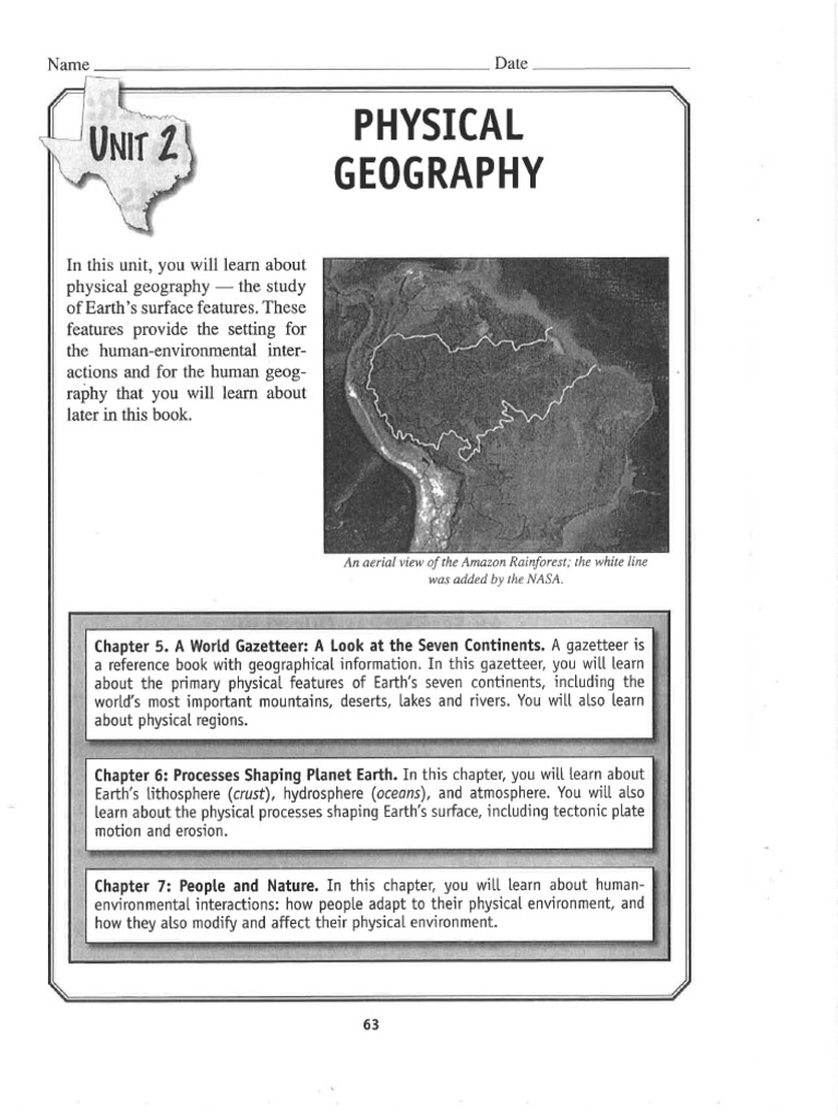 Physical Geography of The Continents | PDF
