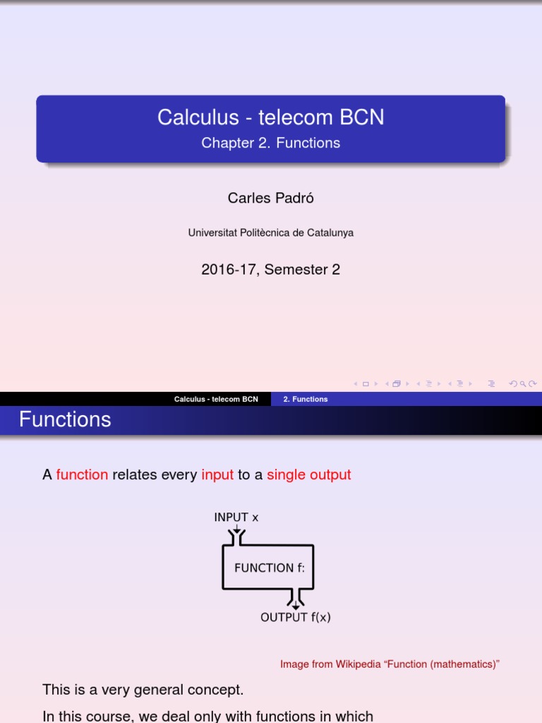 Slides 02 Functions | PDF | Trigonometric Functions | Exponential Function