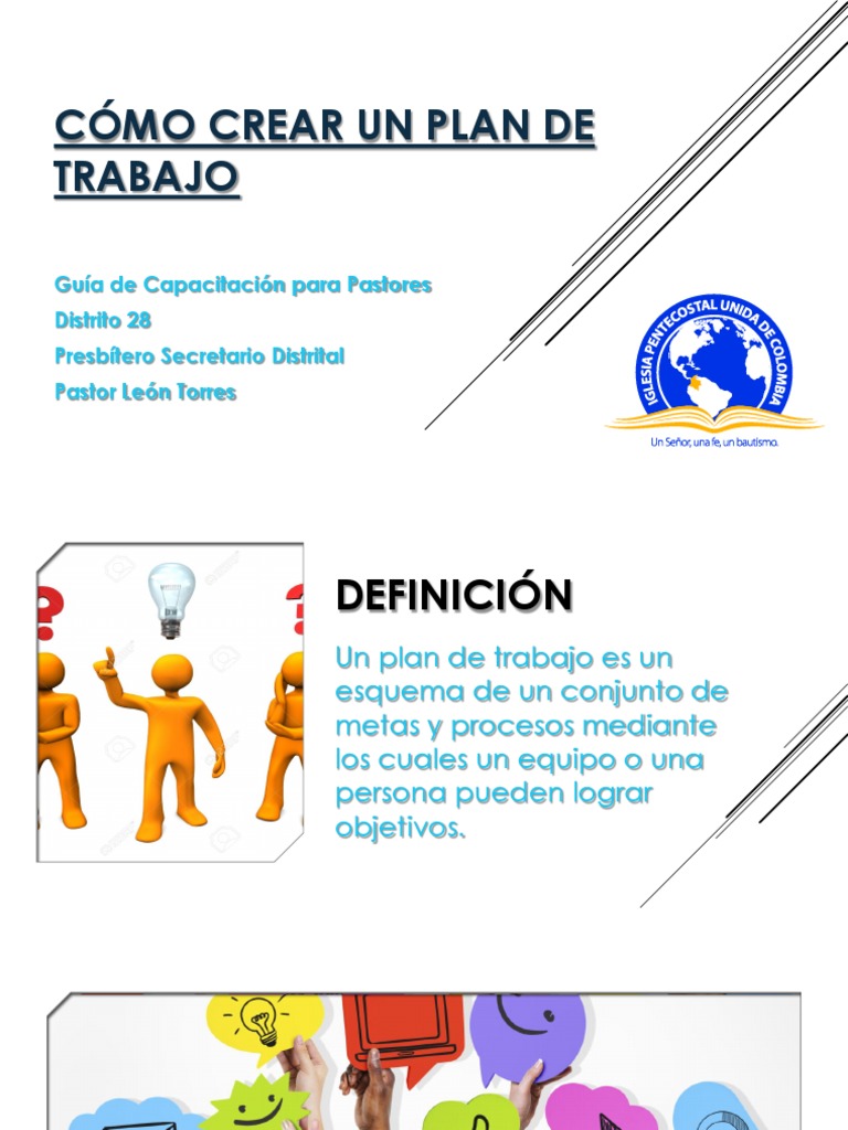 Como Elaborar Un Plan De Trabajopdf Esencia Información 2915