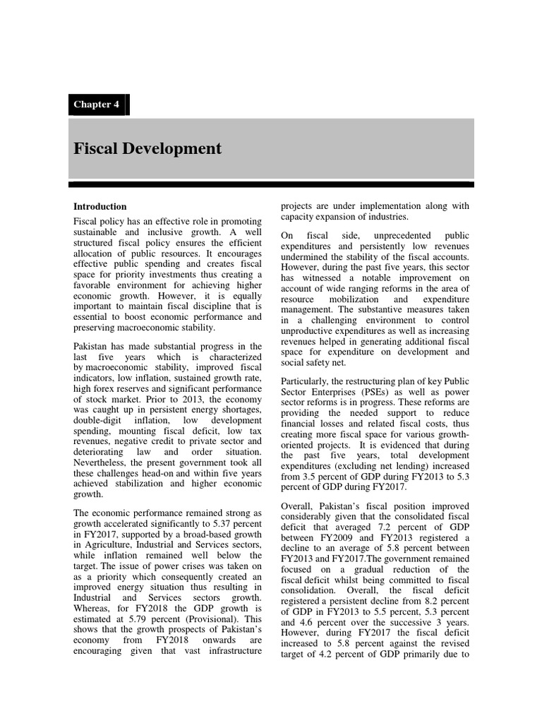 04 Fiscal | PDF | Fiscal Policy | Government Budget Balance