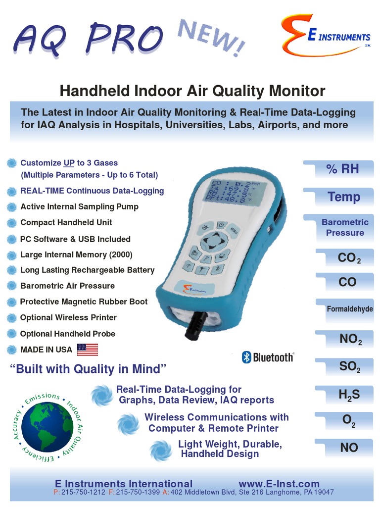 Aq Pro Aq Pro: Handheld Indoor Air Quality Monitor | PDF | Carbon ...