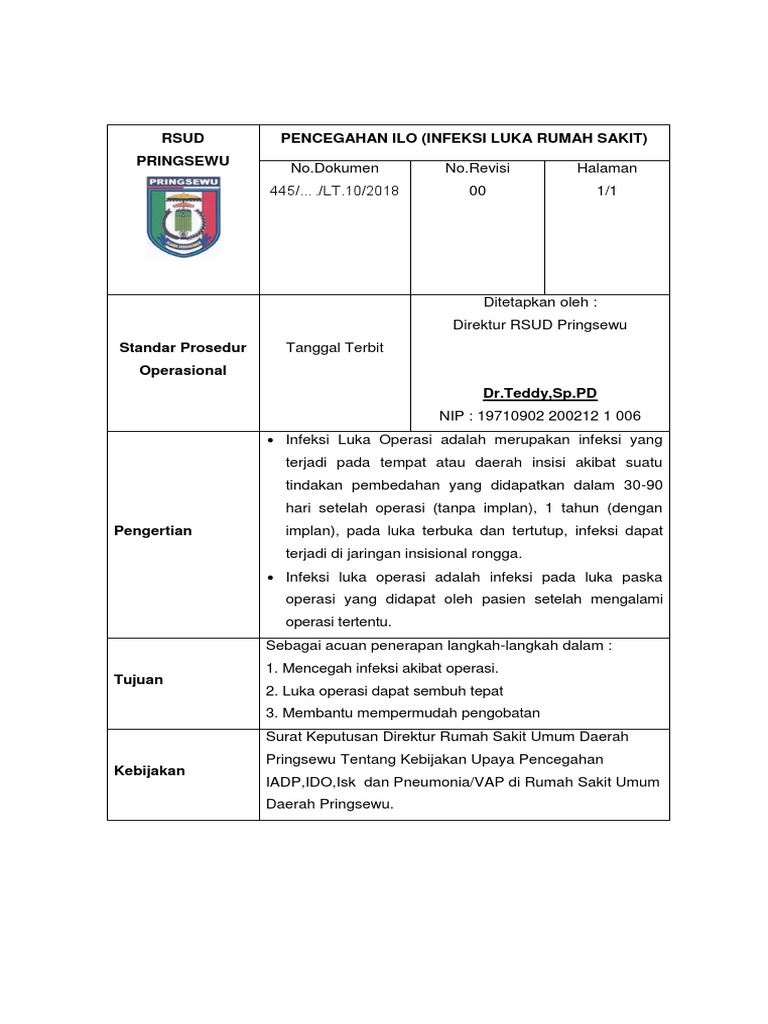 Spo Pencegahan Ilo | PDF
