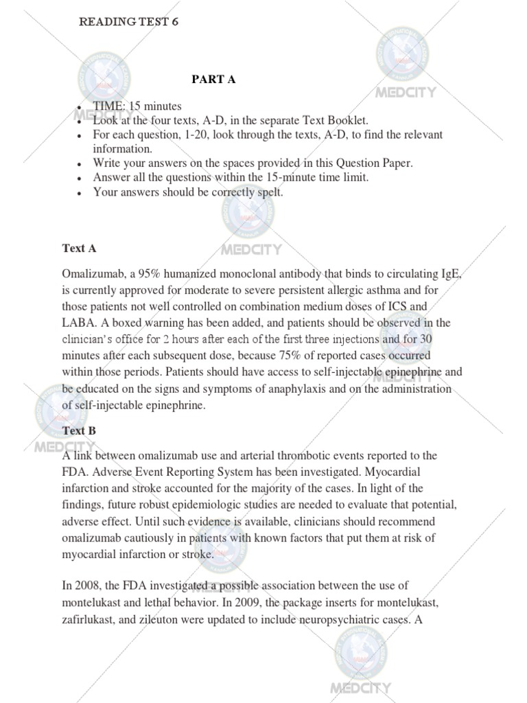 Reading 5 | PDF | Medicine | Clinical Medicine