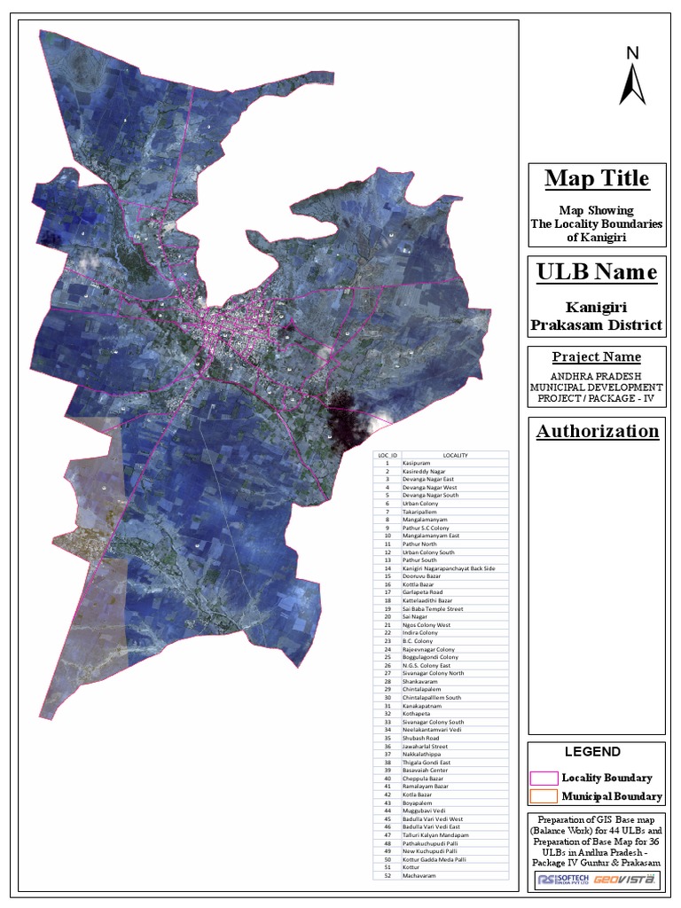 Kanigiri Mandal Locality Map | PDF