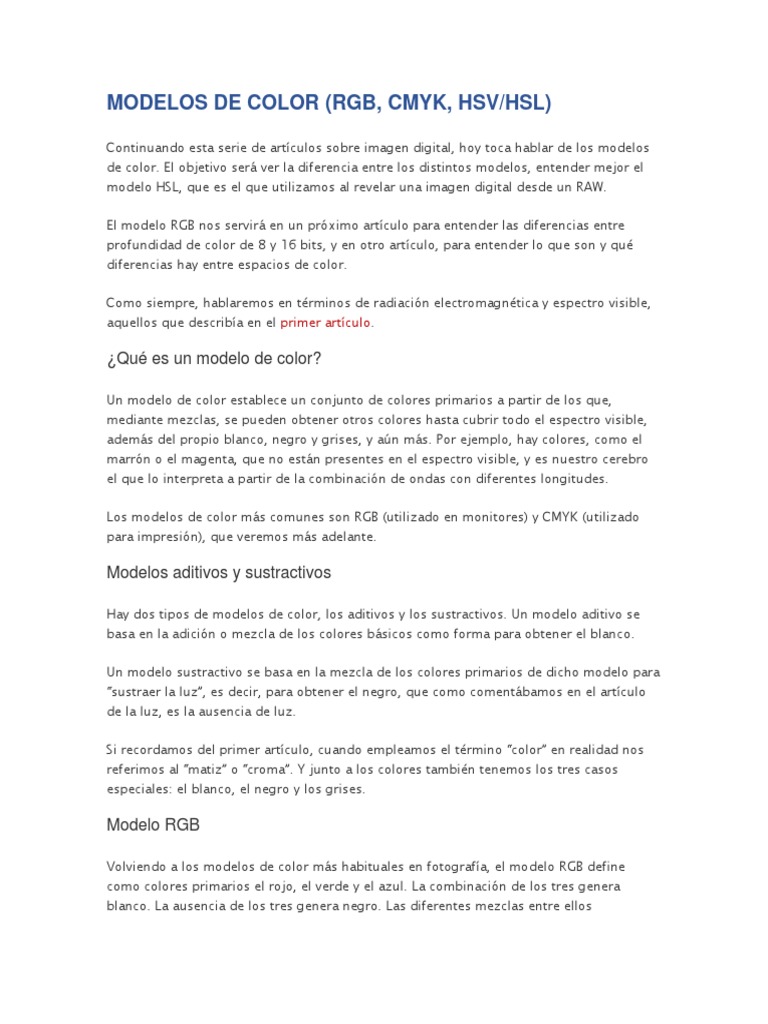Graficacion | PDF | Color | Modelo de color Rgb