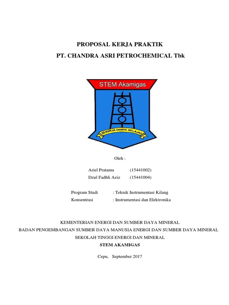 Proposal Kerja Praktik STEM Akamigas | PDF | Sains & Matematika ...