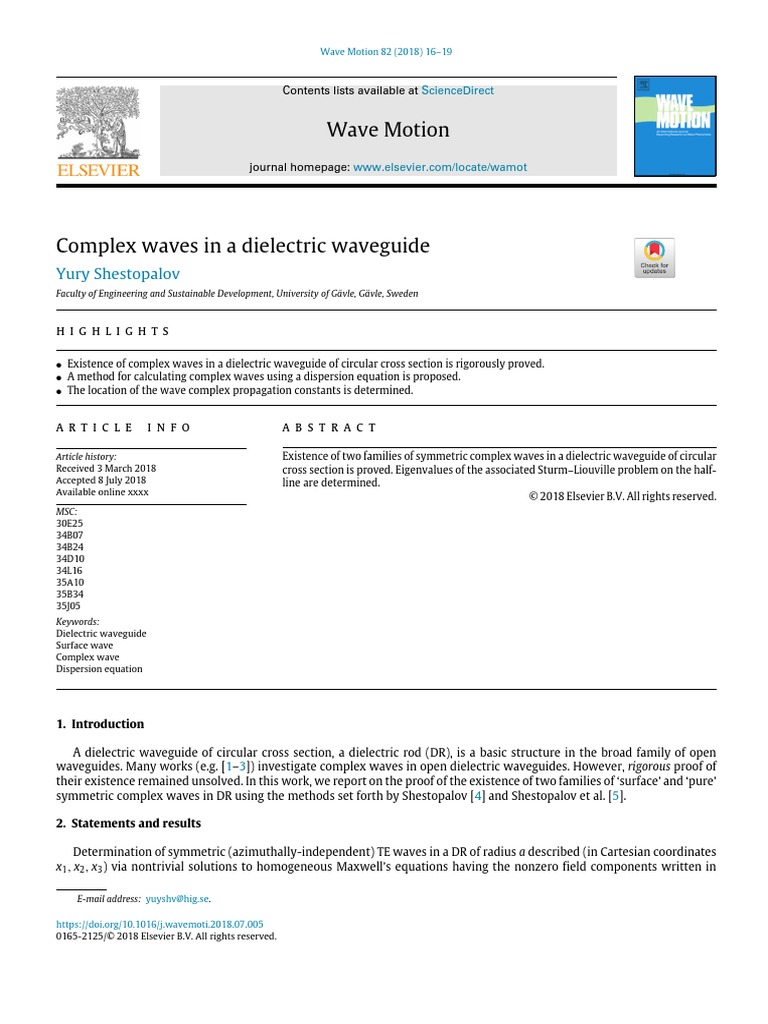 Part 2 - Wave | PDF | Waveguide | Waves
