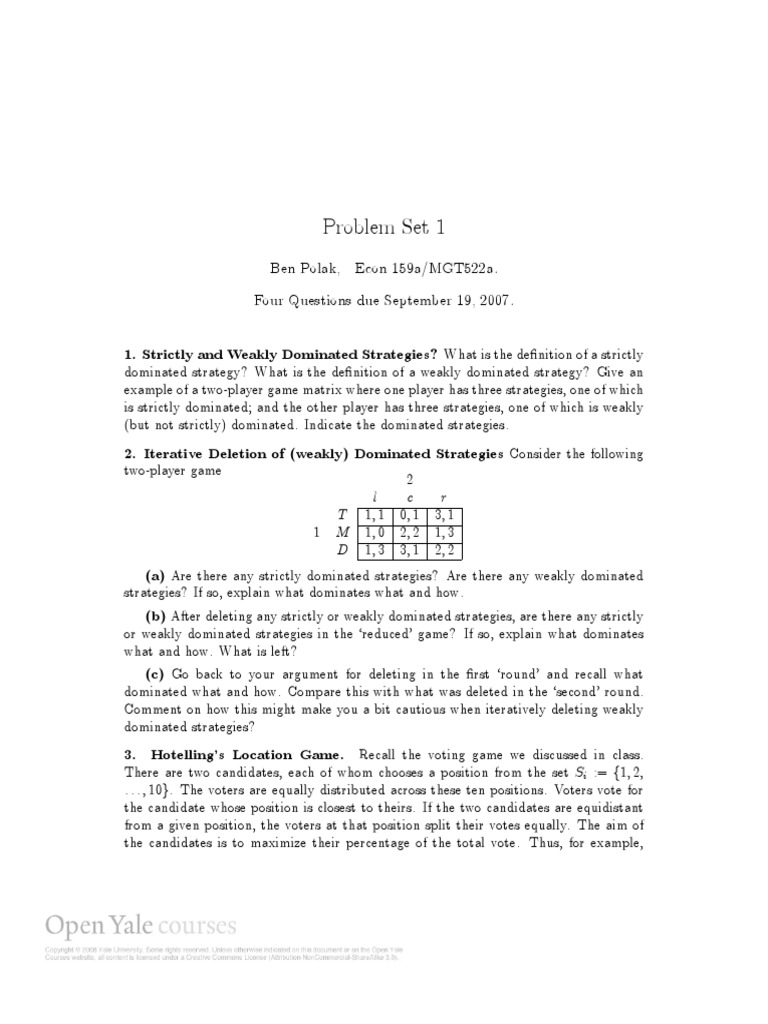 Problemset1 PDF | PDF | Voting | Evaluation Methods