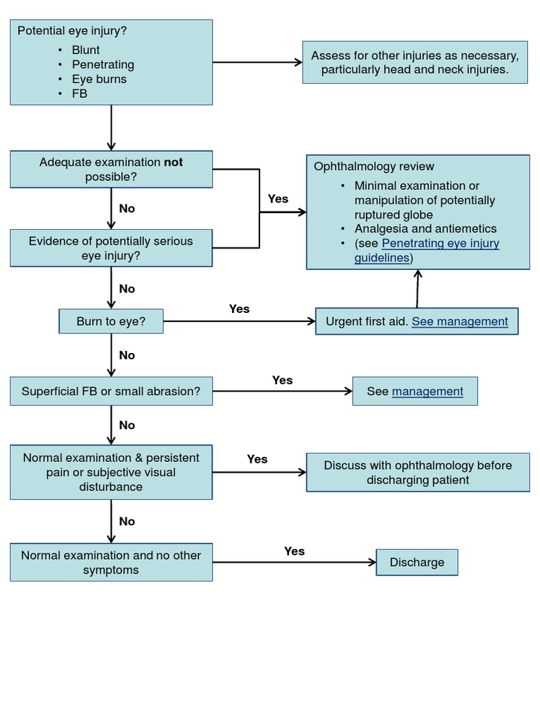 No Yes: Penetrating Eye Injury Guidelines | PDF