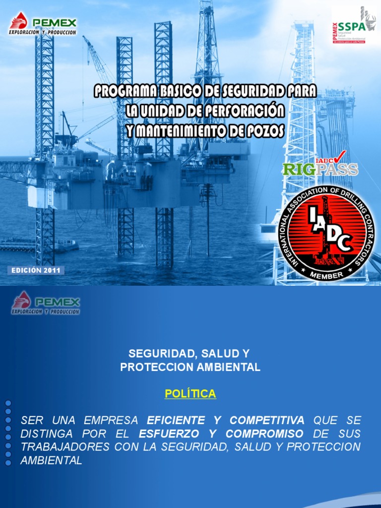 Programa Básico de Seguridad PEMEX-SSPA | Valores | México