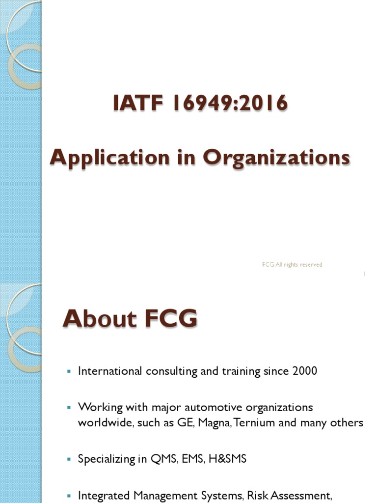 An Overview of the Key Changes in IATF 16949:2016 Quality Management ...