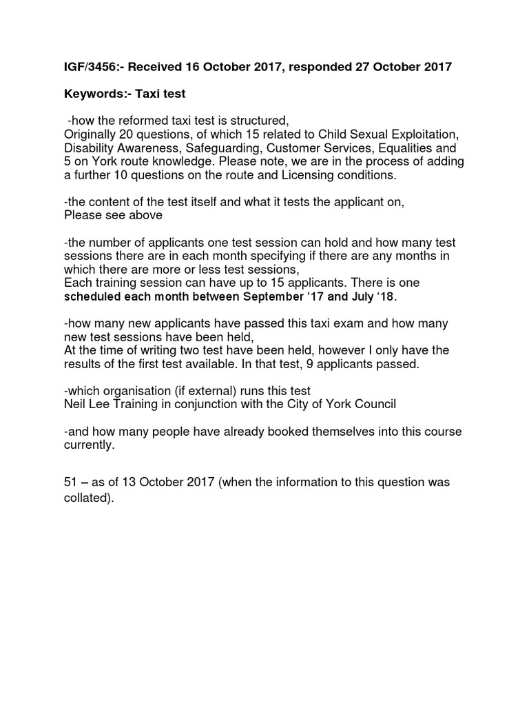 IGF/3456:-Received 16 October 2017, Responded 27 October 2017 Keywords ...