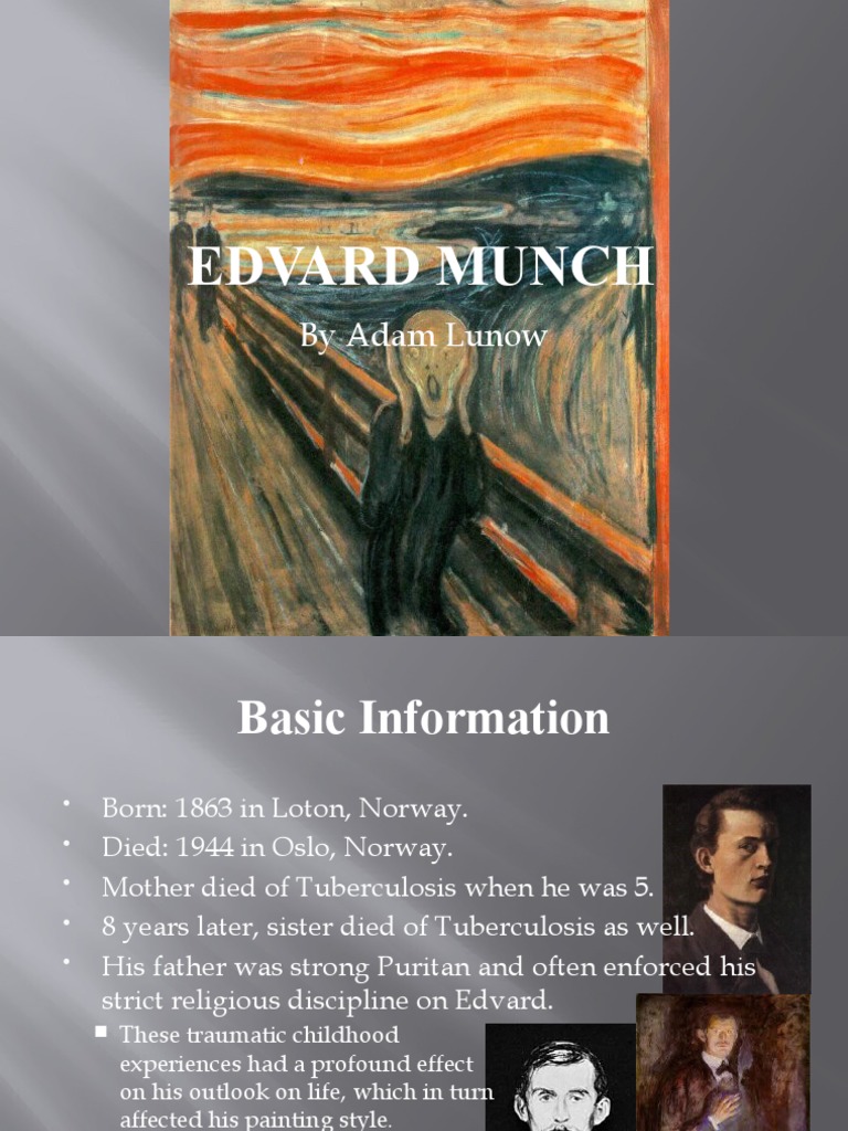 Edvard Munch: by Adam Lunow | PDF | Art Movements | Plastic Arts