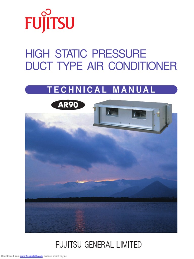Fujitsu HIGH STATIC PRESSURE Air Conditioner | PDF | Relay | Timer