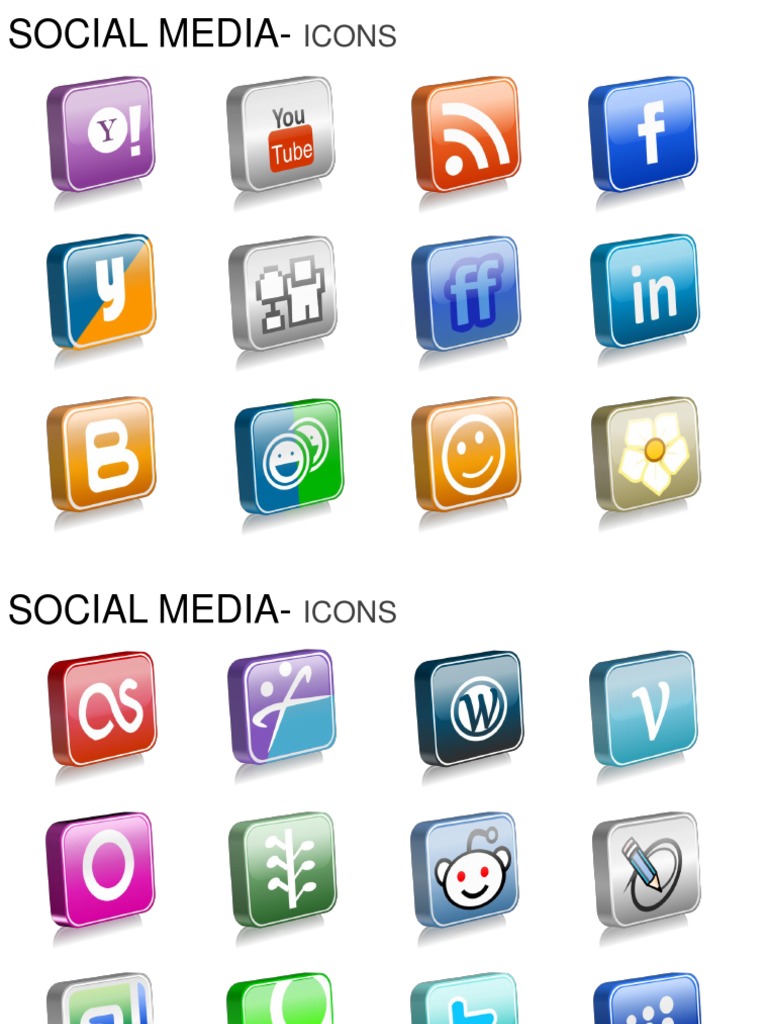 Social Media Icons Powerpoint Presentation Slides Pdf