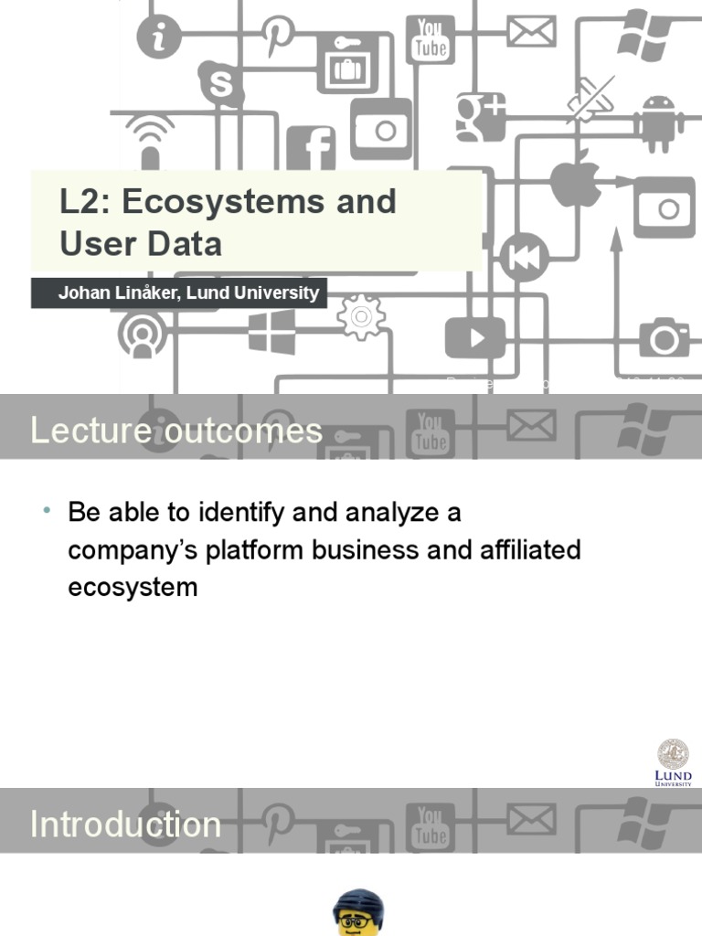 L2: Ecosystems and User Data: Johan Linåker, Lund University | PDF ...