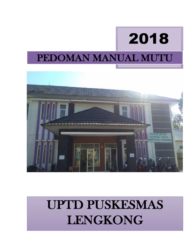 Cover Manual Mutu | PDF
