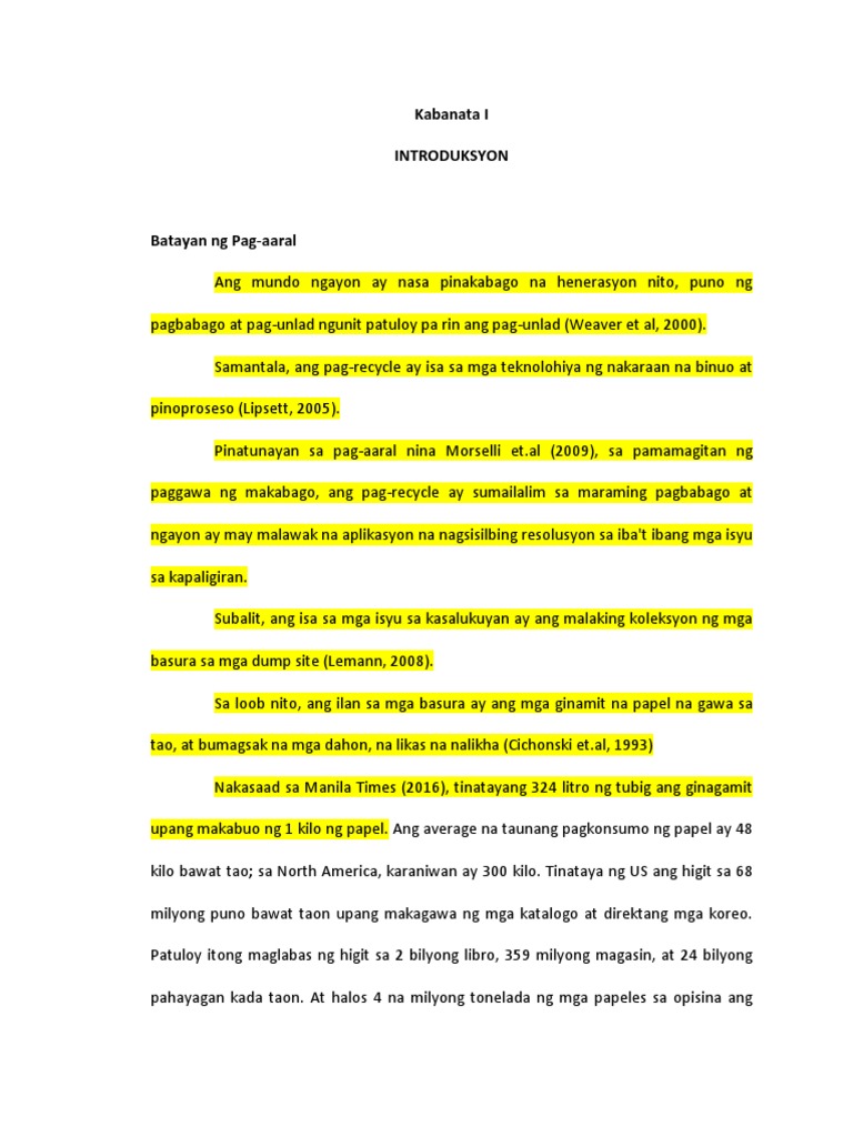 Kabanata 1 Panimula FINAL | PDF