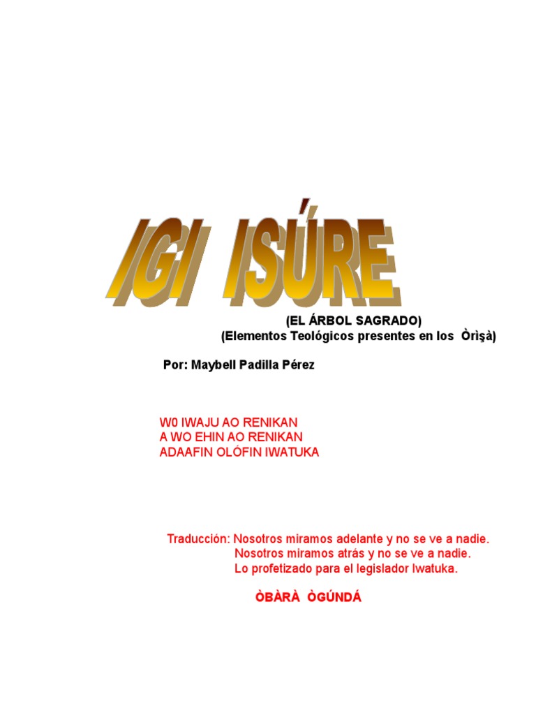 Igi Isure Primera Parte PDF | PDF | Bronce | Cuba
