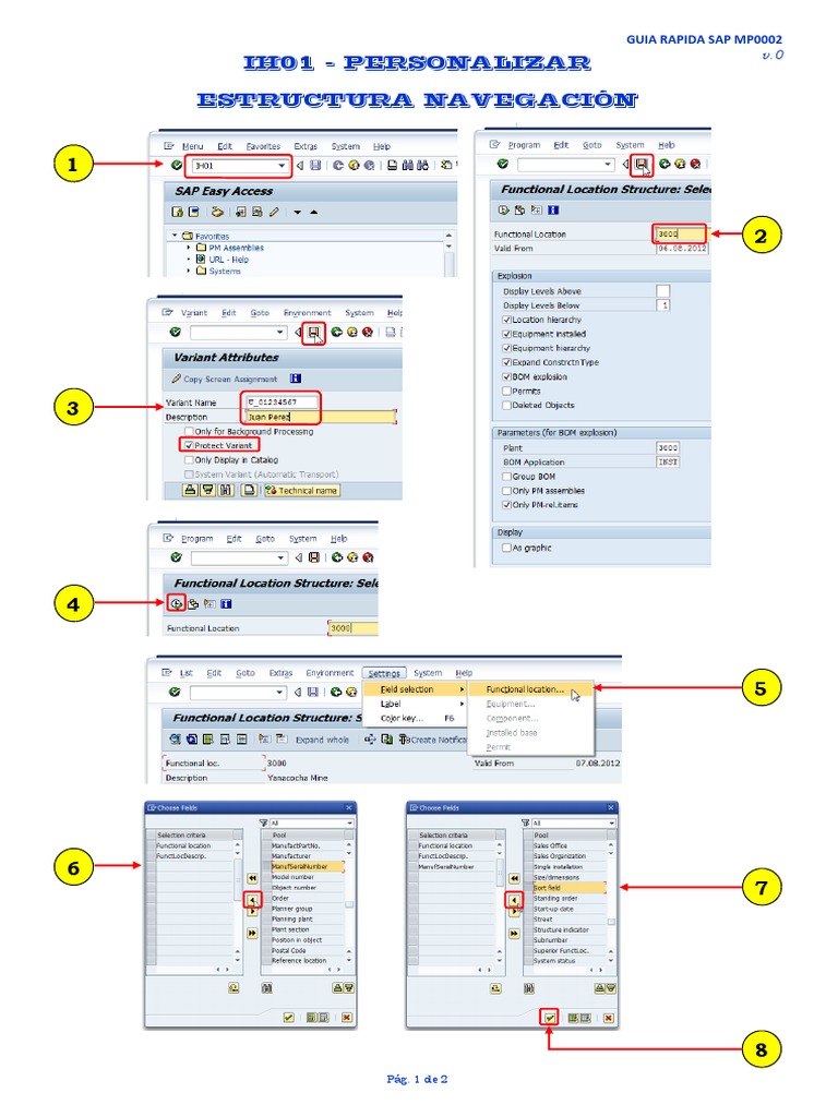 Personalización IH01 en SAP MP0002 | PDF | Informática y tecnología de ...