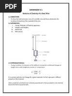Searles Experiment To Determine The Young Modulus | PDF | Physics ...