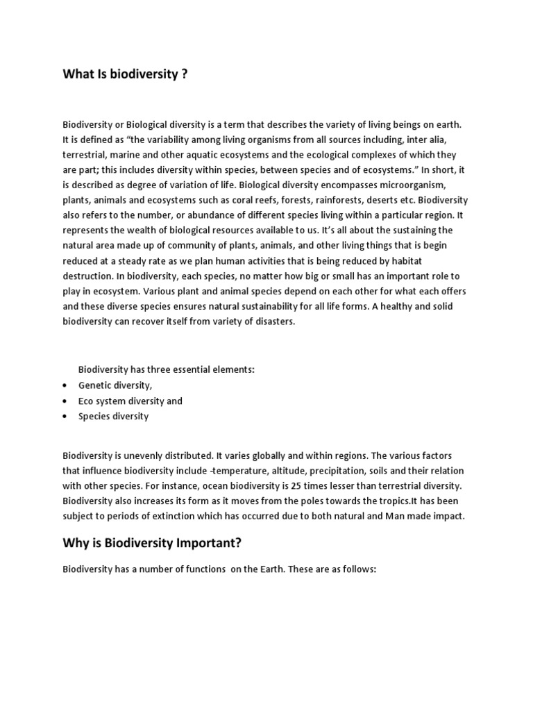 Biodiversity | PDF | Biodiversity | Invasive Species