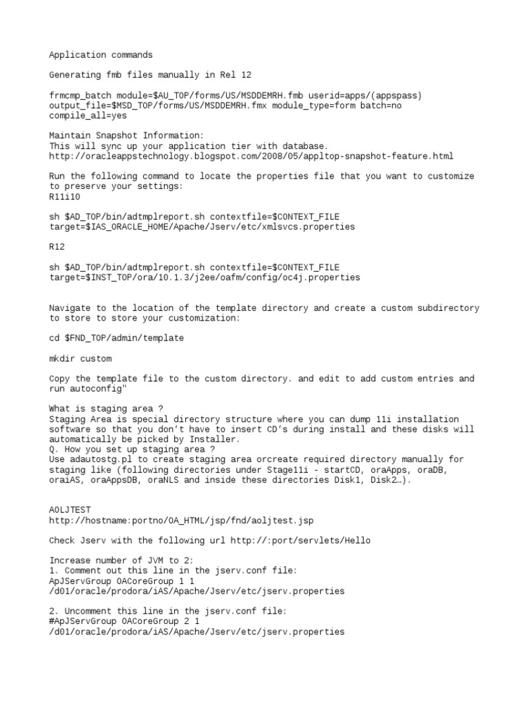Crontab Scripts | PDF | Oracle Database | Apache Http Server